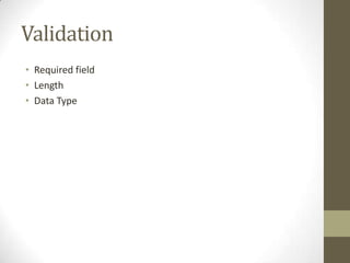 Jsf validation | PPT | Computing | Technology & Computing