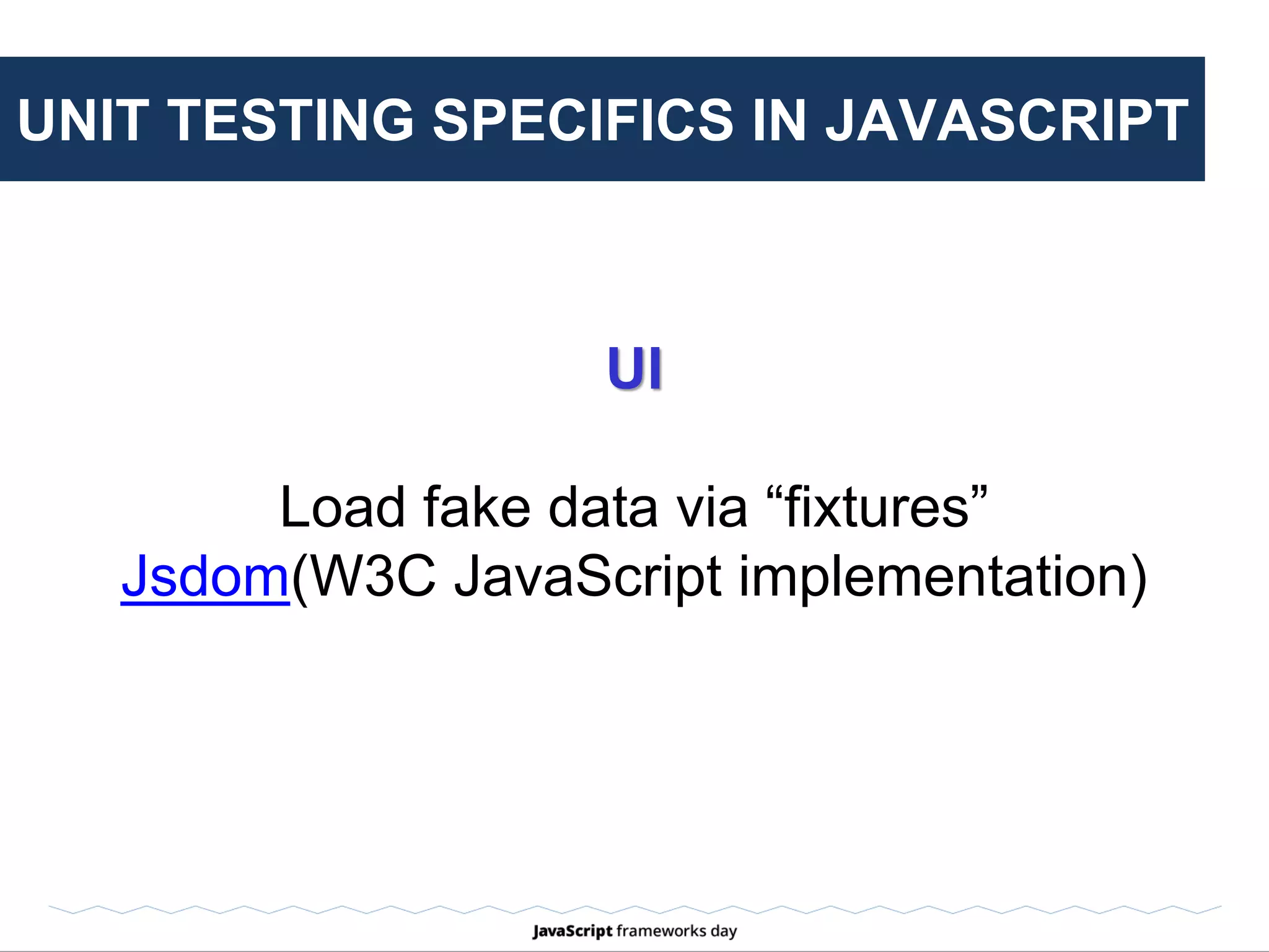 Js fwdays unit tesing javascript(by Anna Khabibullina) | PPT
