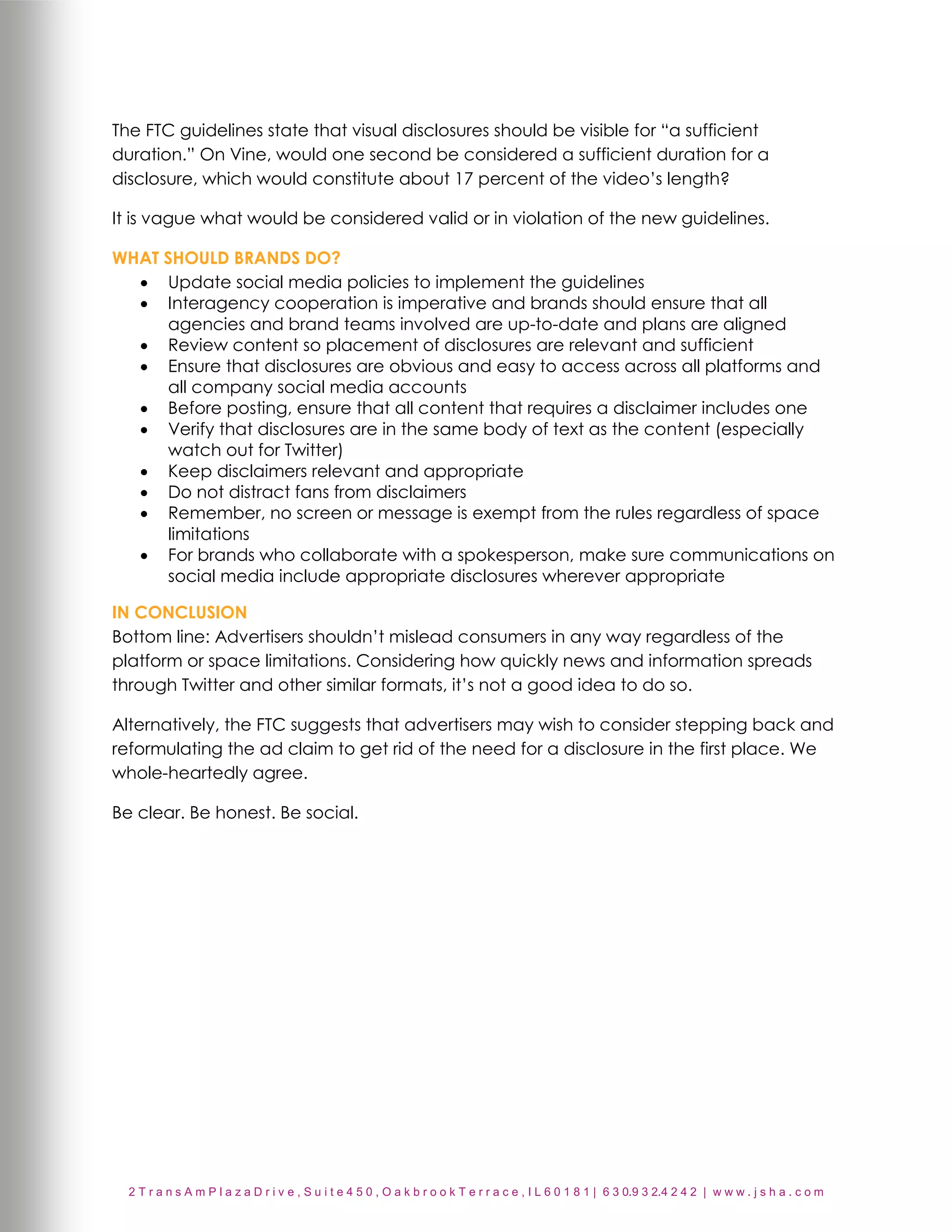 New FTC .com advertising disclosure guidelines | PDF