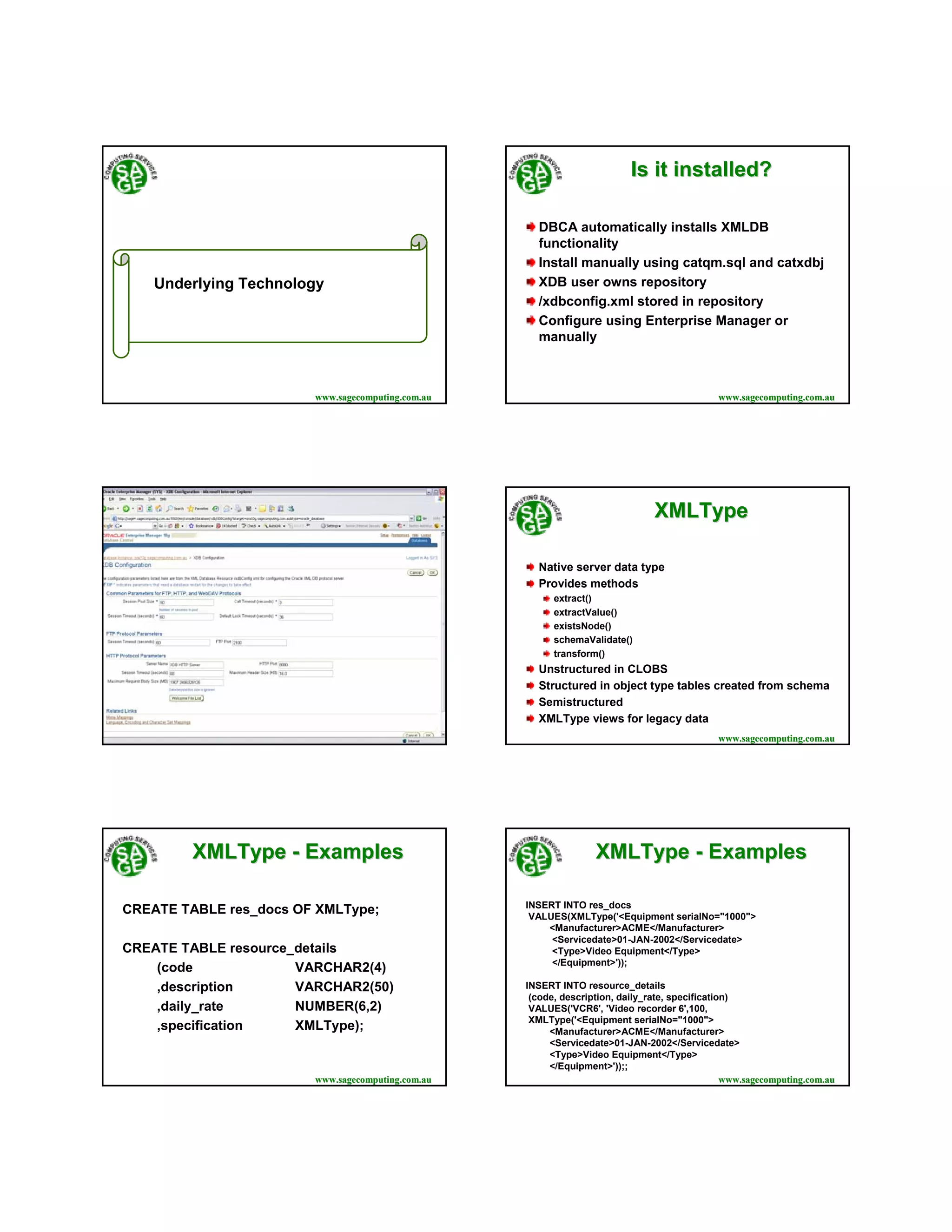 Oracle Xml Db What S In It For Me Pdf