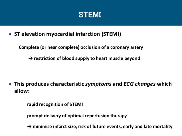 Stemi Versus Nstemi Chart