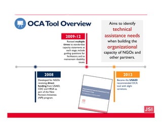The Organizational Capacity Assessment Tool | PDF
