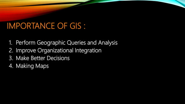 Geographical information system | PPT