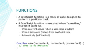 JavaScript Basics | PPTX