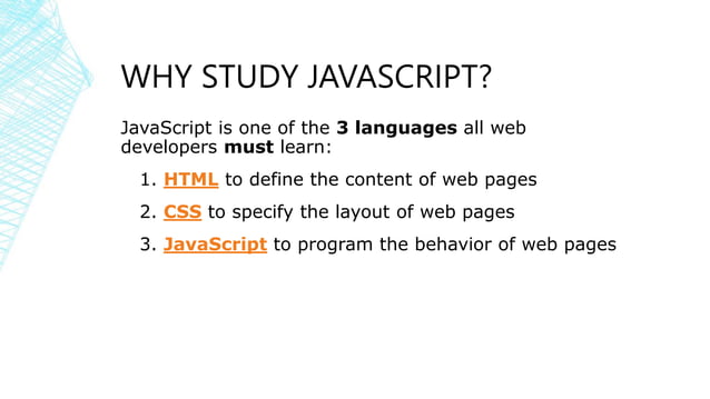 JavaScript Basics | PPTX