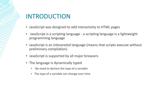 JavaScript Basics | PPTX