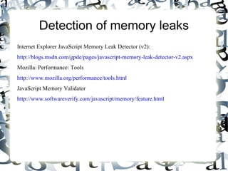 JavaScript Leaks | ODP | Web Development | Internet