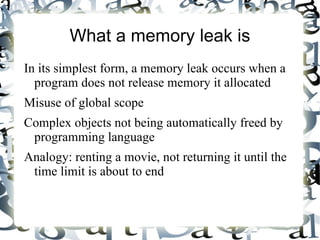 JavaScript Leaks | ODP | Web Development | Internet