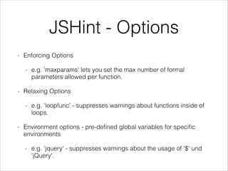 The state of JavaScript Linting - English version | PDF | Web ...