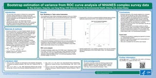 Bootstrap estimation of variance from ROC curve analysis of NHANES ...