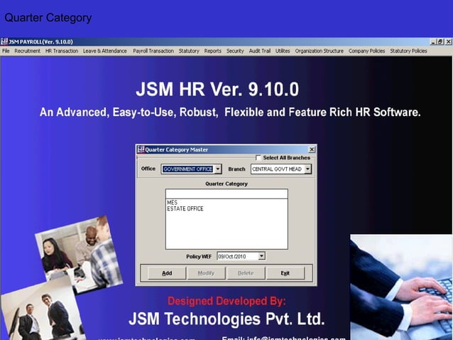 JSM Central Government Payroll Software as per VI and VII Pay ...