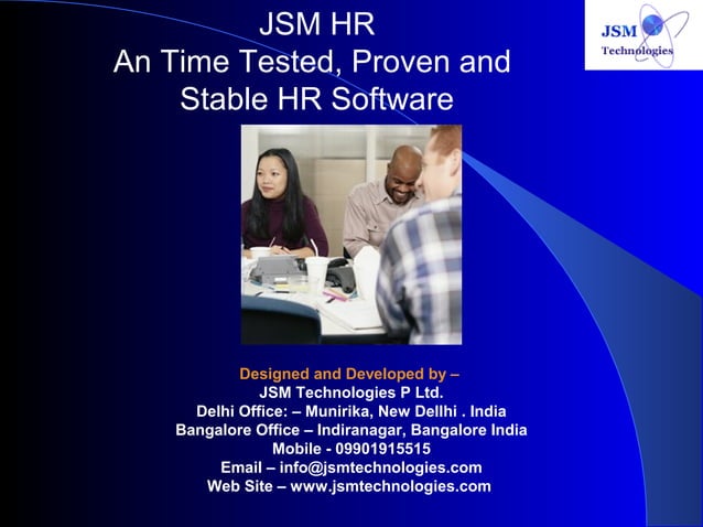 JSM HR Software Presentation | PPT