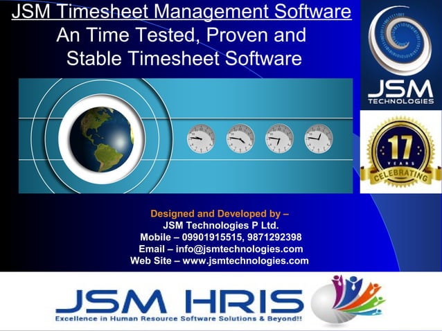 JSM Timesheet Management Software Presentation - Advanced Timesheet ...