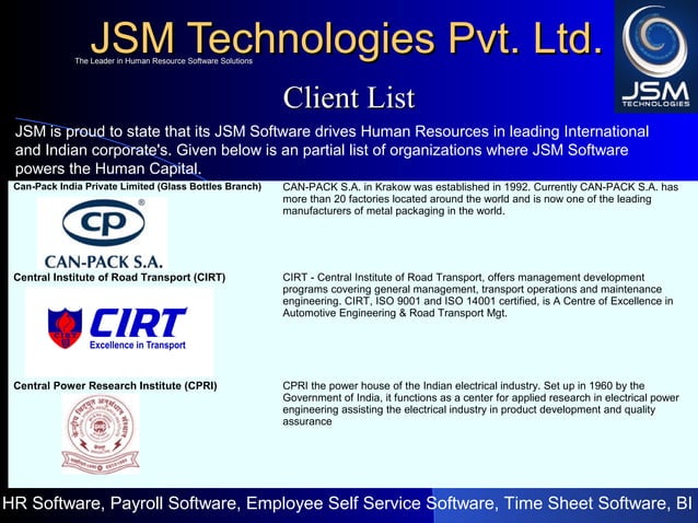 JSM Timesheet Management Software Presentation - Advanced Timesheet ...