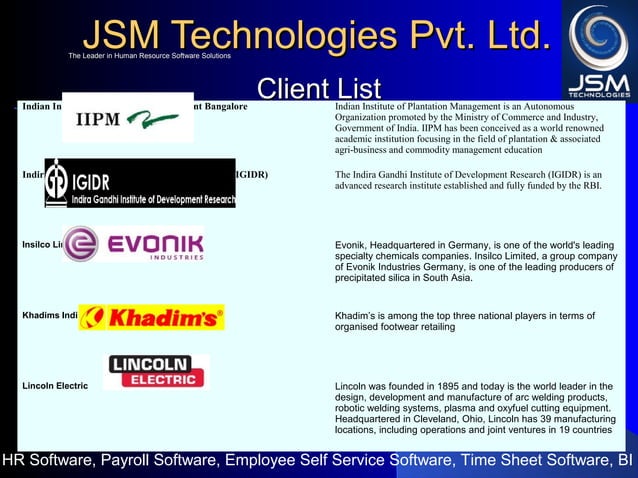 JSM Timesheet Management Software Presentation - Advanced Timesheet ...