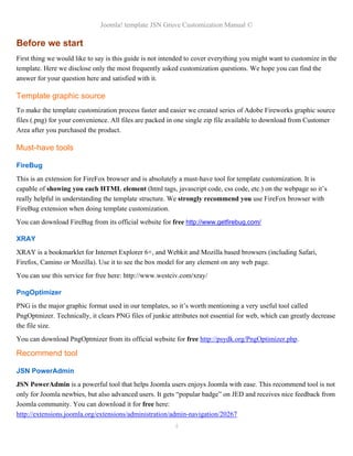 JSN Gruve Customization Manual | PDF