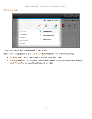 JSN UniForm Configuration Manual | PDF