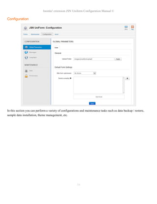 JSN UniForm Configuration Manual | PDF