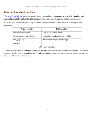 JSN UniForm Configuration Manual | PDF
