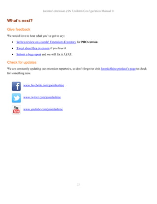 JSN UniForm Configuration Manual | PDF