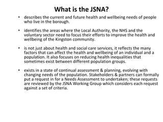 JSNA presentation for health and wellbeing network 120416 | PPTX