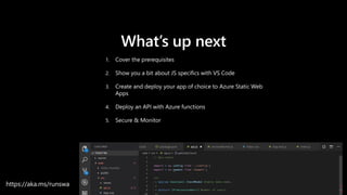 JSNation.com - Azure Static Web Apps (SWA) with Azure DevOps | PDF