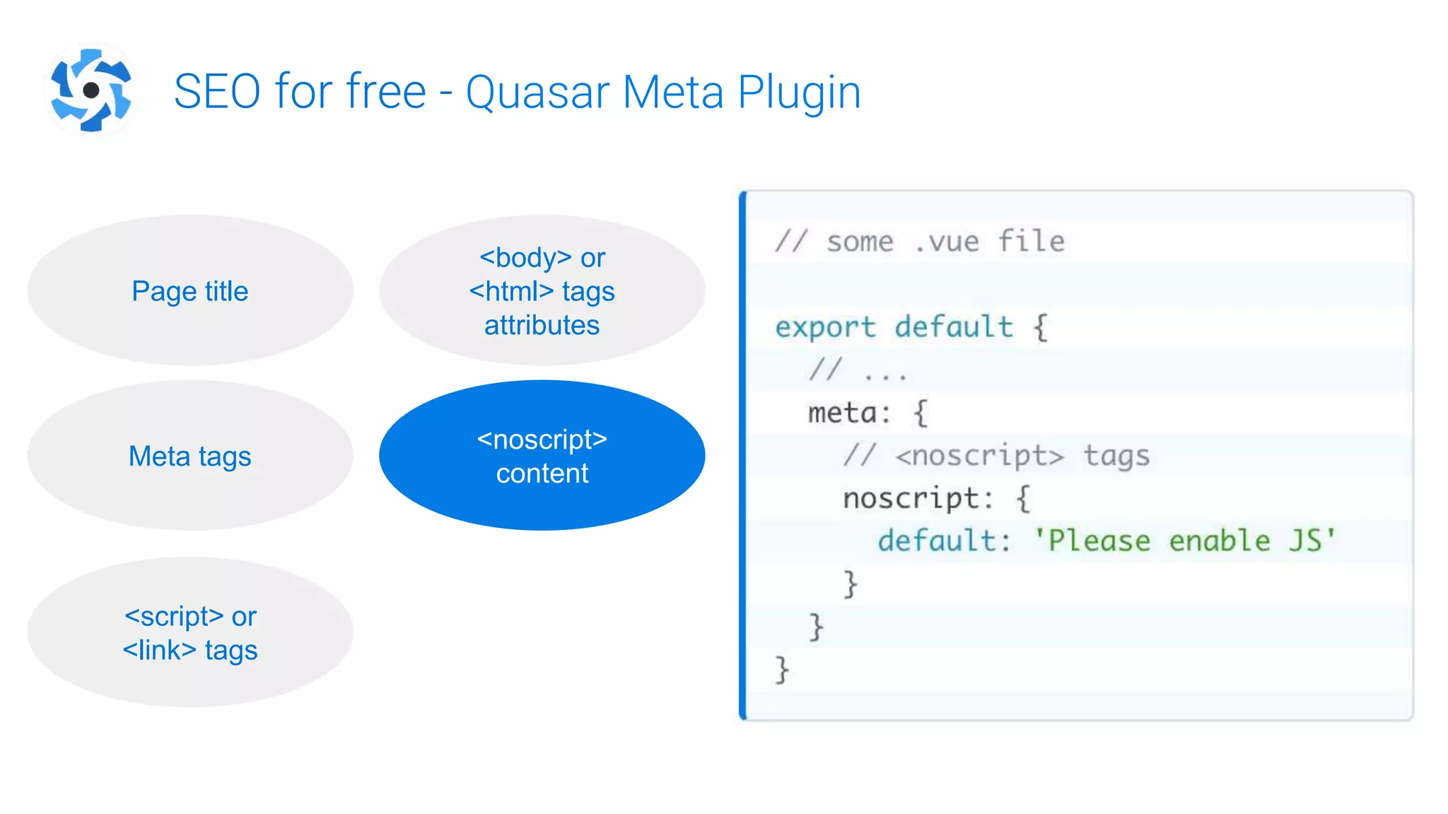 SSR with Quasar Framework - JSNation 2019 | PPTX