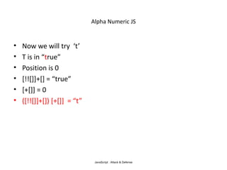JavaScript Obfuscation | PPT