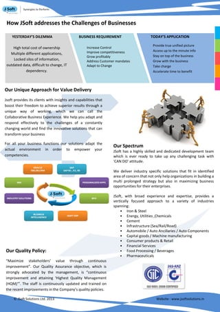 JSoft Corporate Brochure | PDF