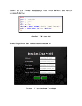 Penerapan API dengan JSON,MYSQL | PDF