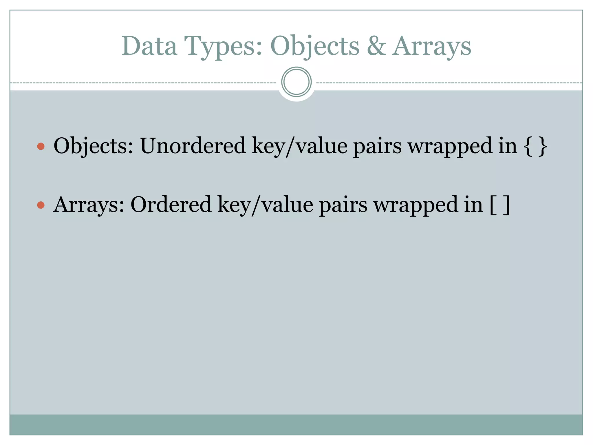 JSON: The Basics | PPTX