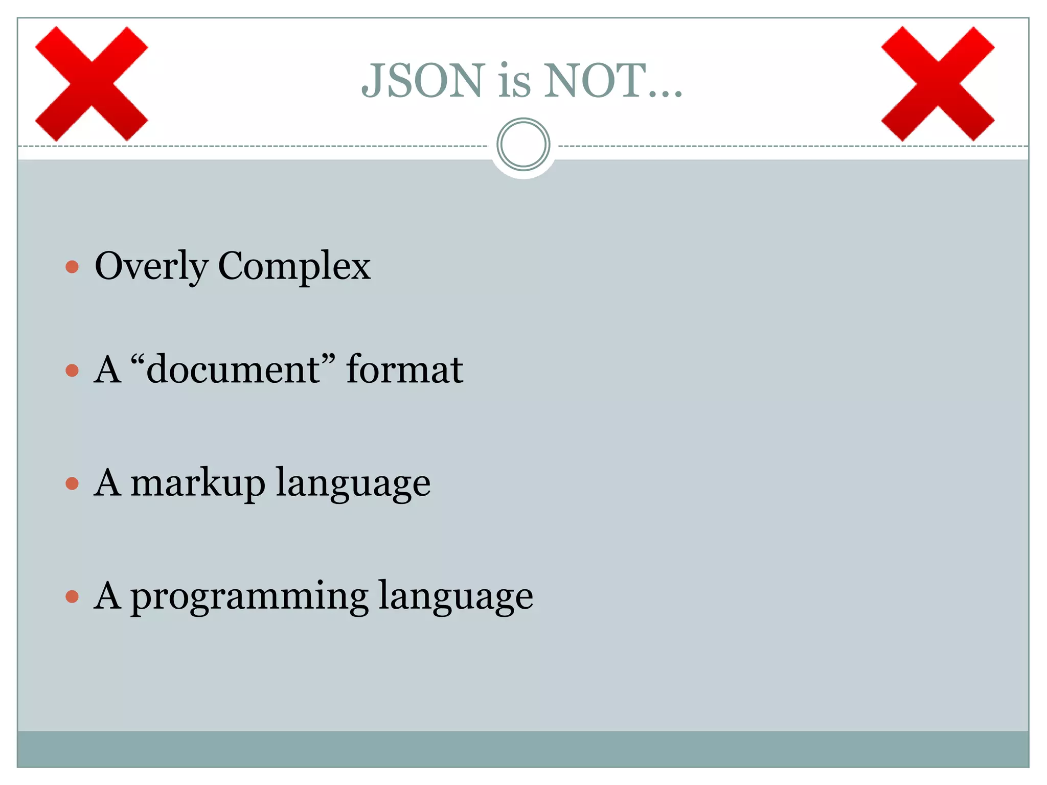 JSON: The Basics | PPTX