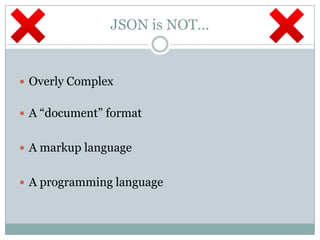 JSON: The Basics | PPTX