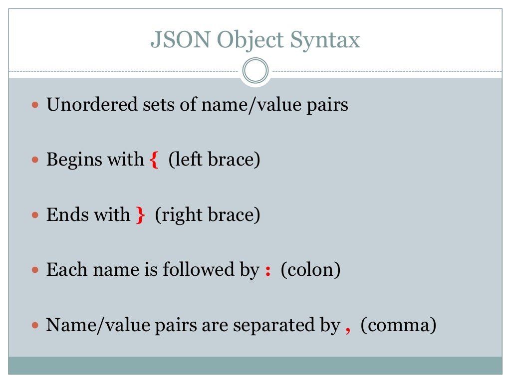 JSON: The Basics