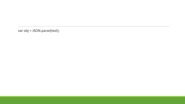 Jsonjavascript Object Notation Ppt 