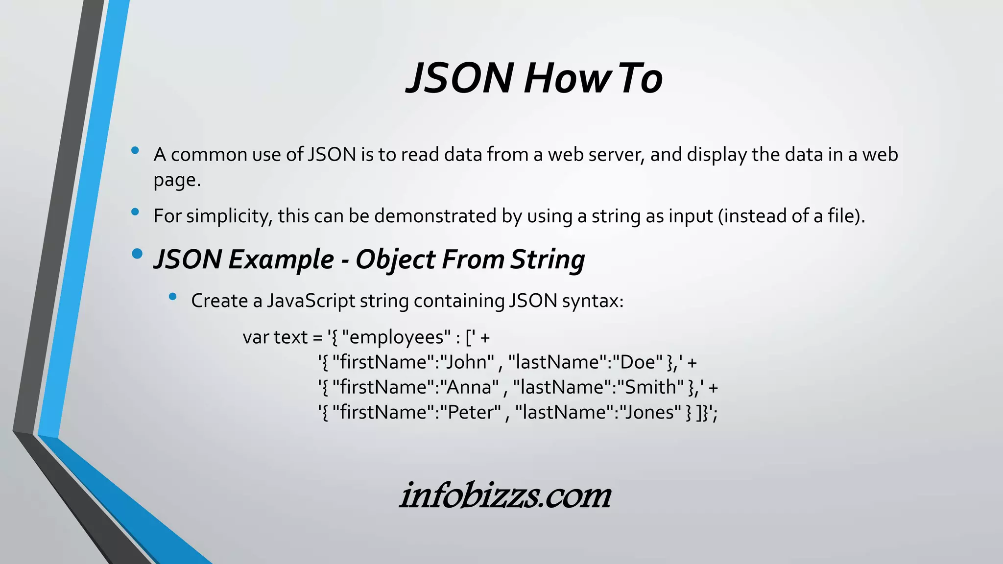Json | PPTX | Web Development | Internet