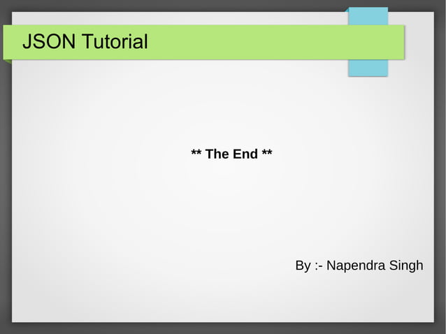 Json Tutorial | ODP