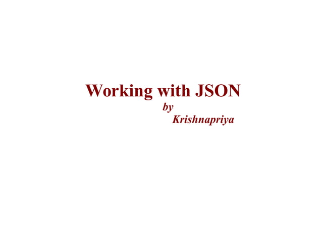 Json | PDF