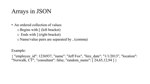 Json | PPTX