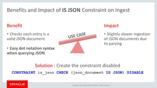 JSON and the Oracle Database | PPTX