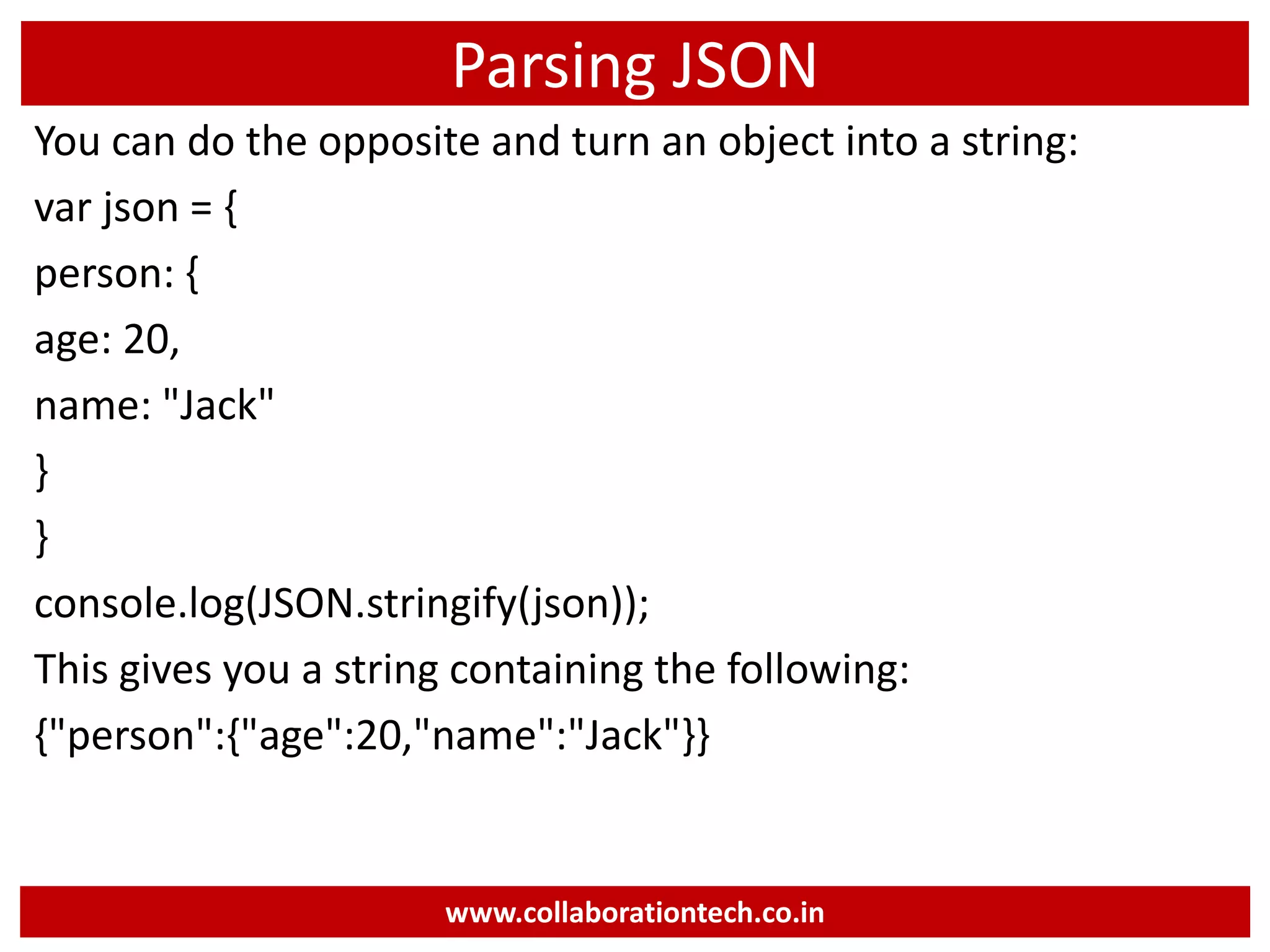 Introduction to JSON & AJAX | PPT Introduction to JSON & AJAX | PPT