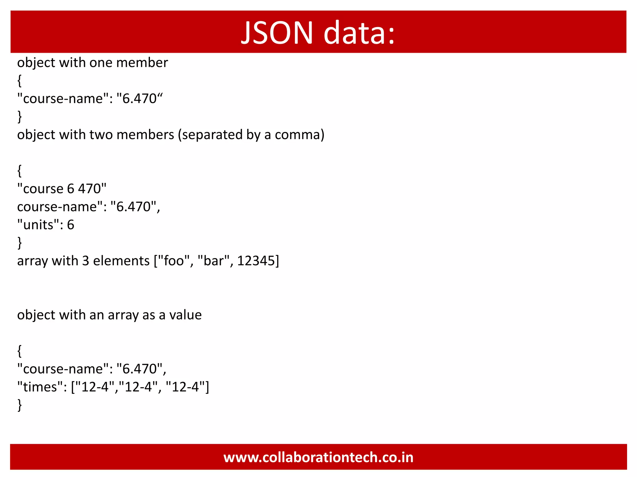 Introduction to JSON & AJAX | PPTX