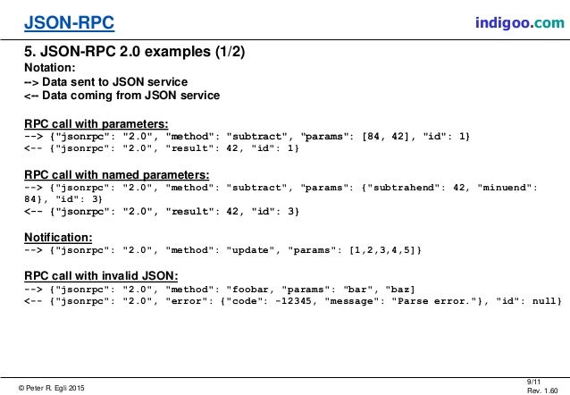 JSON-RPC - JSON Remote Procedure Call