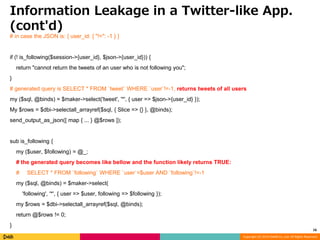 JSON SQL Injection and the Lessons Learned | PPTX
