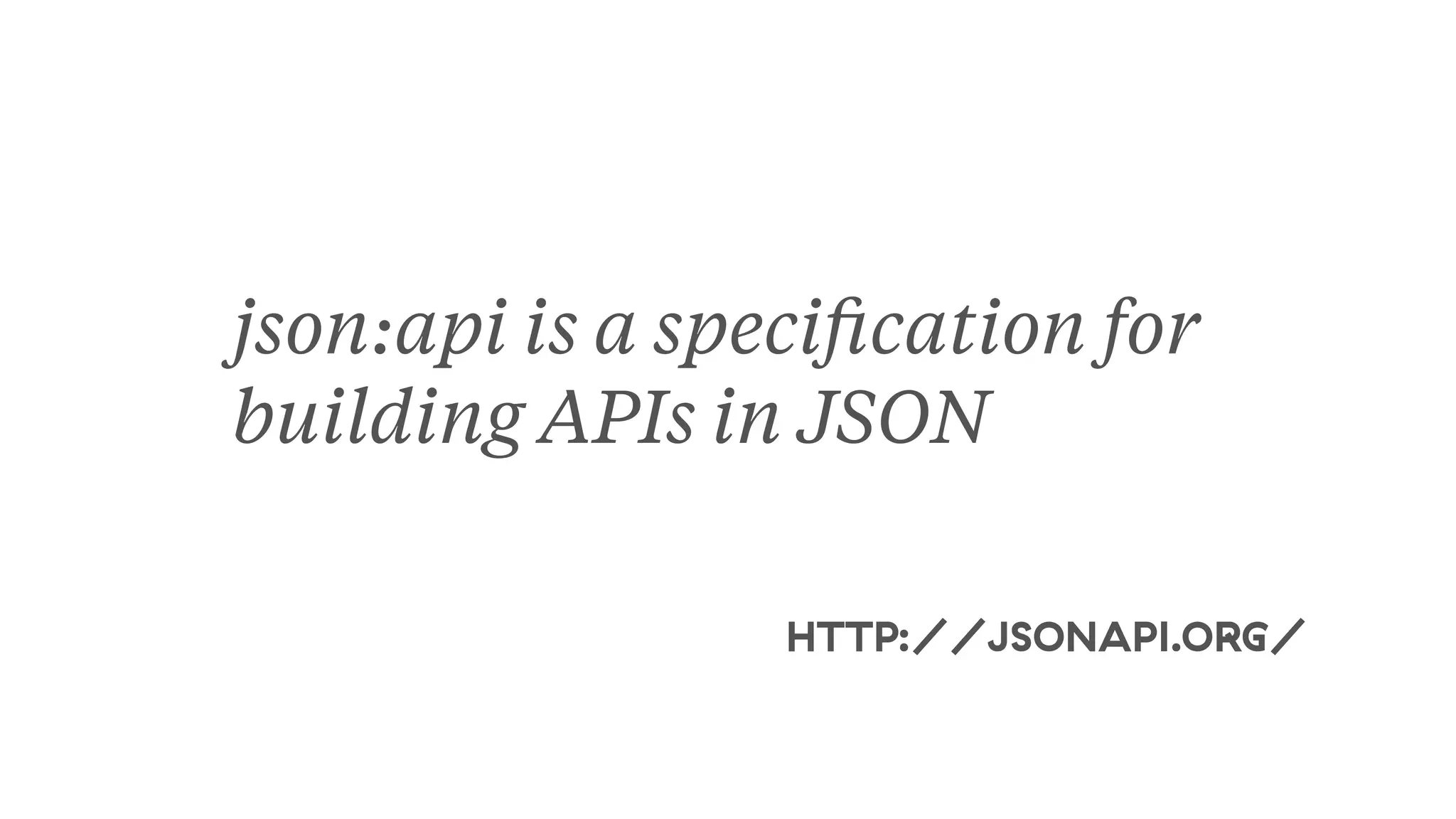 Json api dos and dont's | PDF