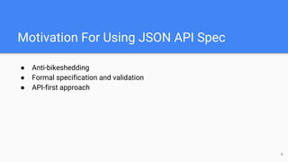 JSON API Specificiation | PPT