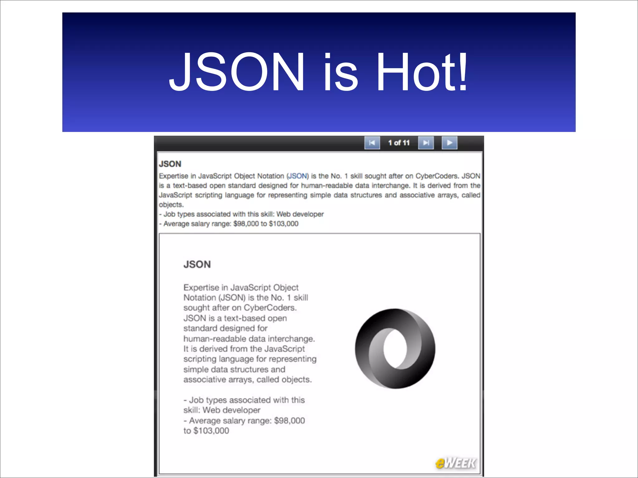 Json at work overview and ecosystem-v2.0 | PPT