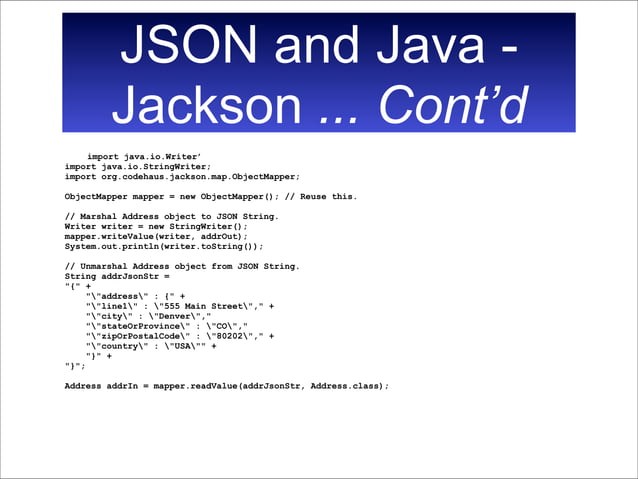 Json at work overview and ecosystem-v2.0 | PPT