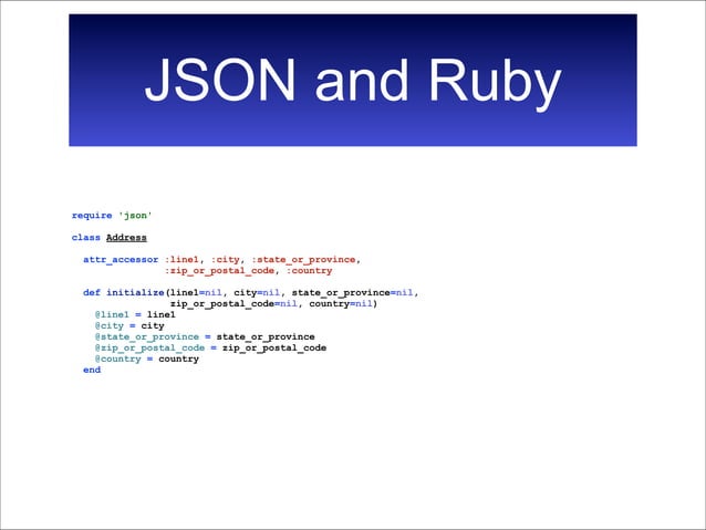 Json at work overview and ecosystem-v2.0 | PPT