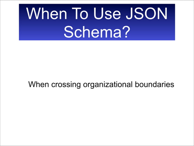 Json at work overview and ecosystem-v2.0 | PPT